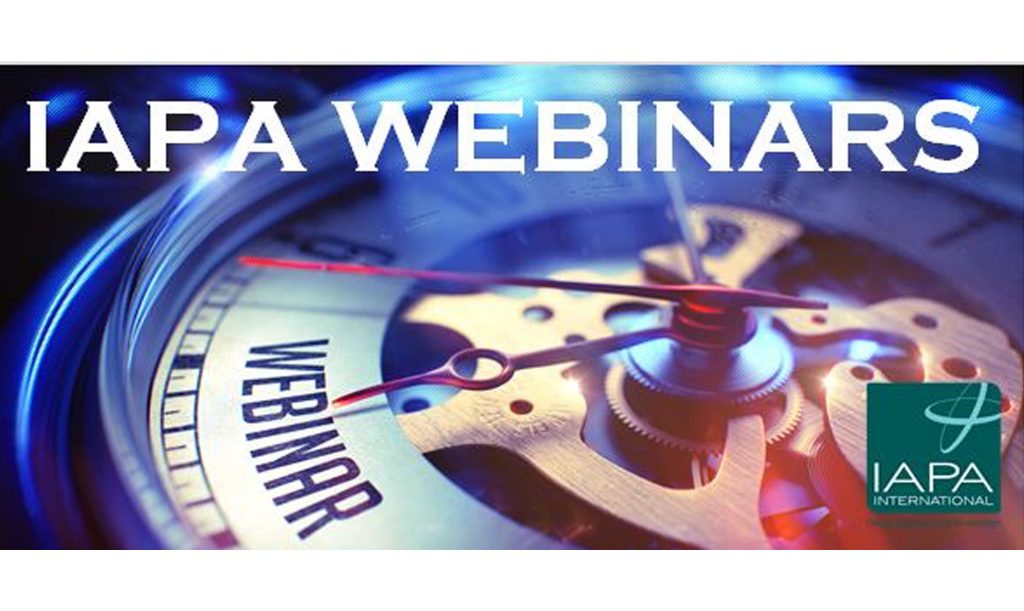 IAPA | Latest News - IAPA delighted to launch a new series of webinars